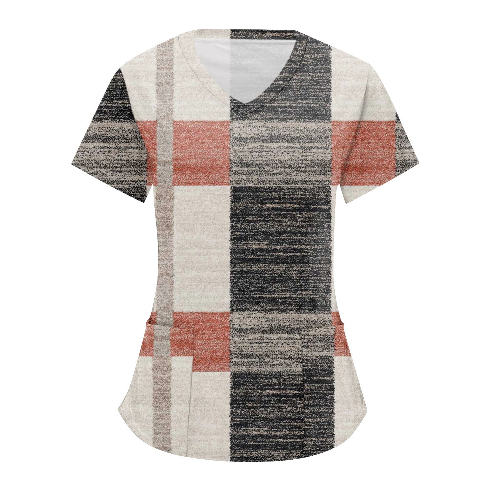 Ehtmsak Floral Scrubs Jacket for Women Long Sleeve Flowers with Pocket ...