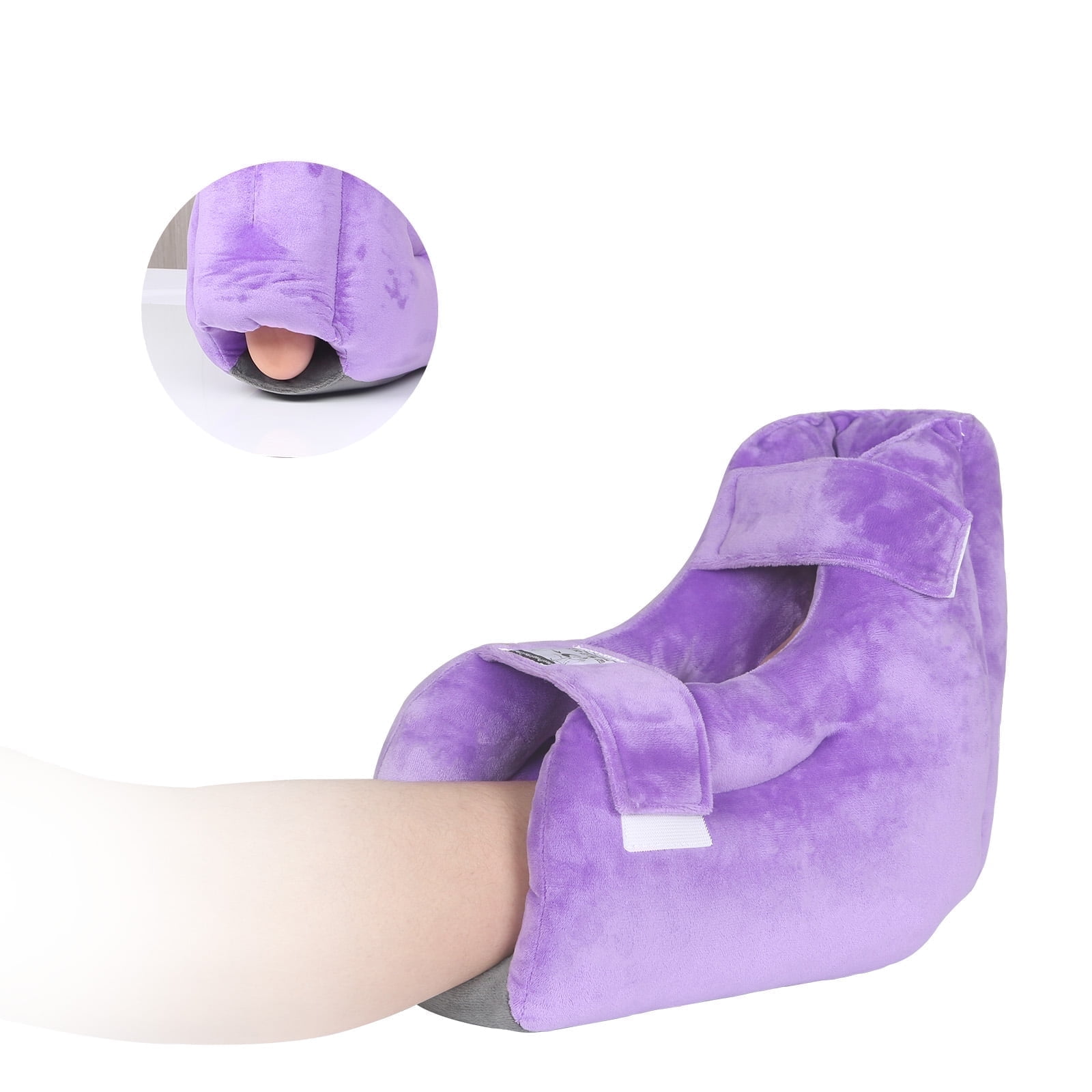 Ehucon Velour Heel Protectors Pressure Sores Foot Pillow for Heel Pain ...