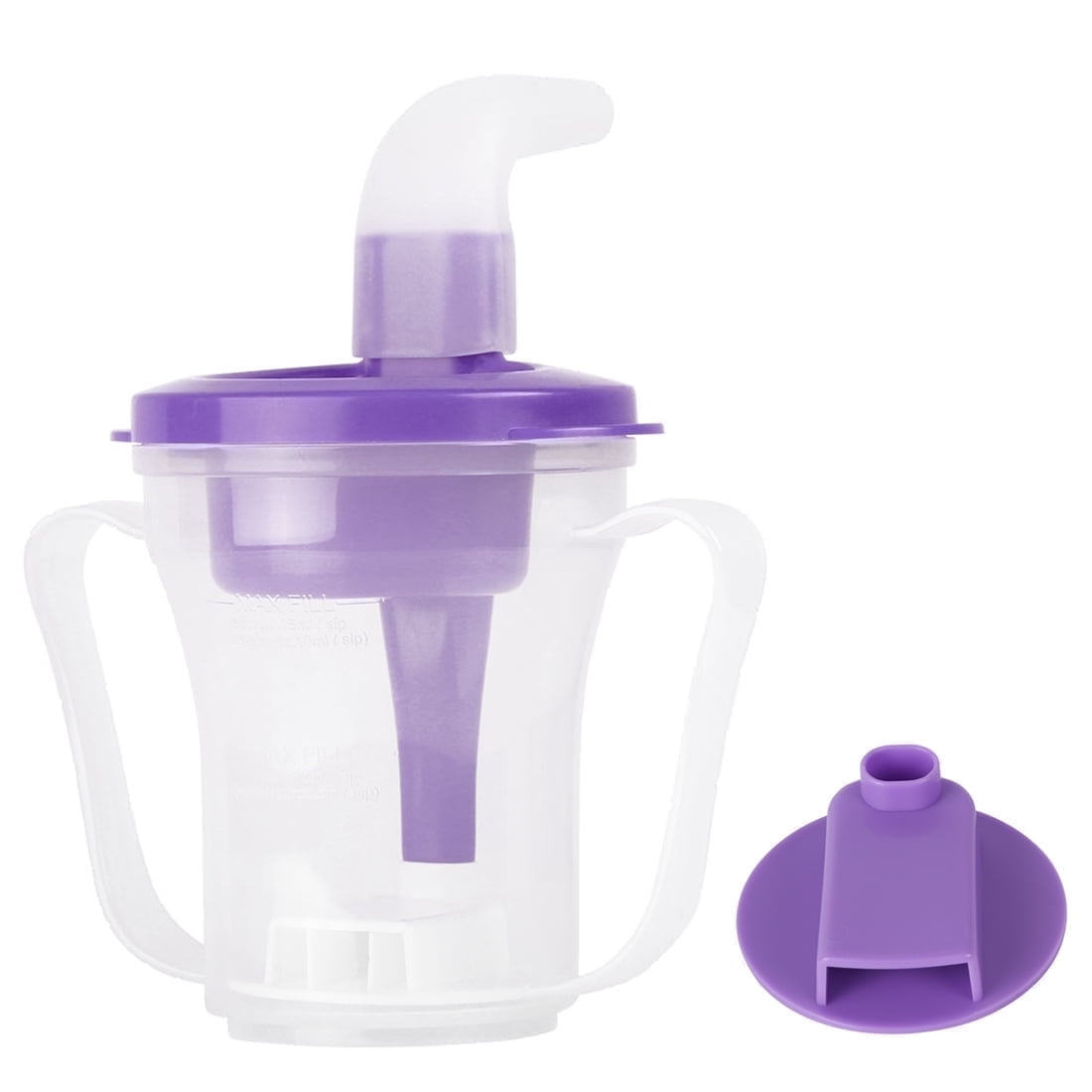 Ehucon Dysphagia Regulating Drinking Cup, Spill-Proof 5cc/10cc Sip ...