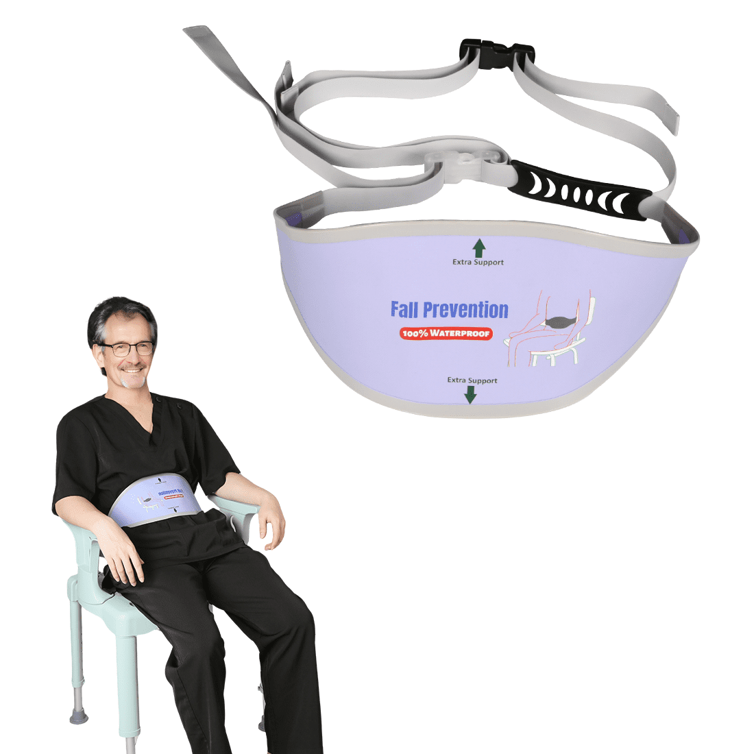 Ehucon Adjustable Shower Non-Slip Belt & Universal Bath Bench Buckle ...