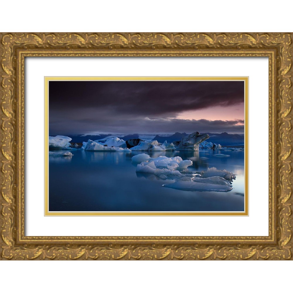 Eichelberg, Amnon 32x23 Gold Ornate Wood Framed with Double Matting ...
