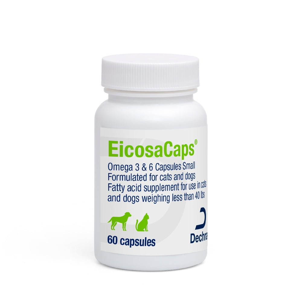 EicosaCaps, Omega 3 & 6 Capsules, for Large Dogs 41-70 lbs, 60 ct ...
