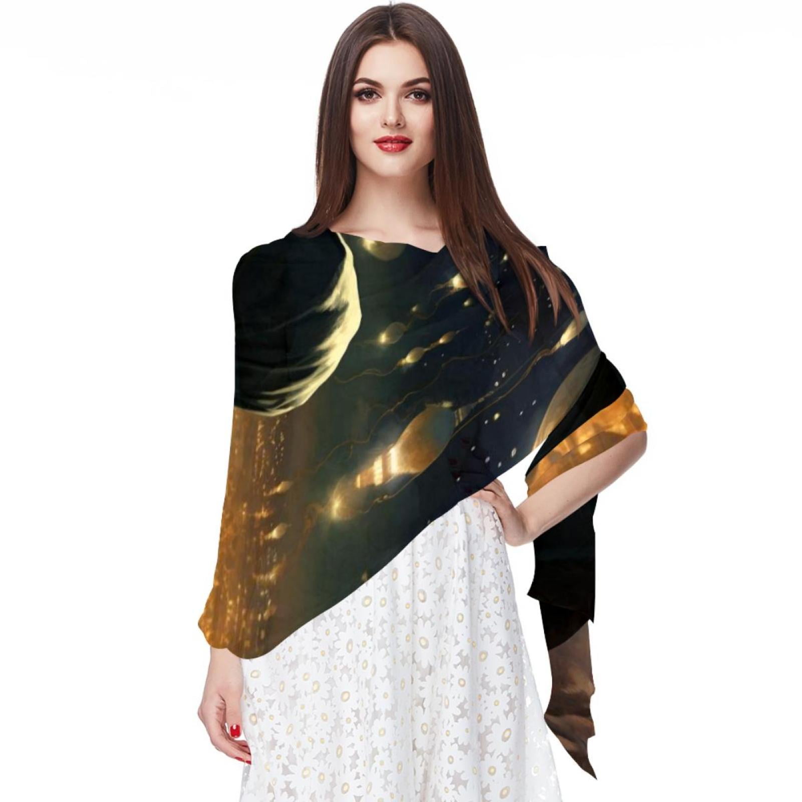 Eid Al Fitr Elegant Translucent Chiffon Silk Scarf 180*73 - Light ...