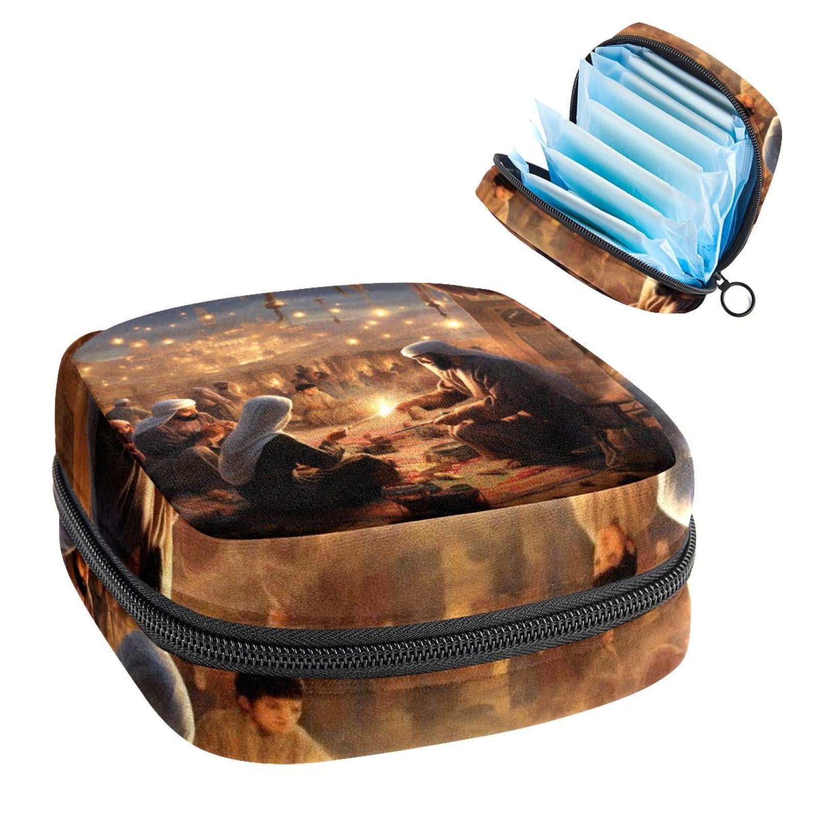 Eid Al Fitr Sanitary Napkin Bags Storage Bag Hiking Pouch Small Canvas ...