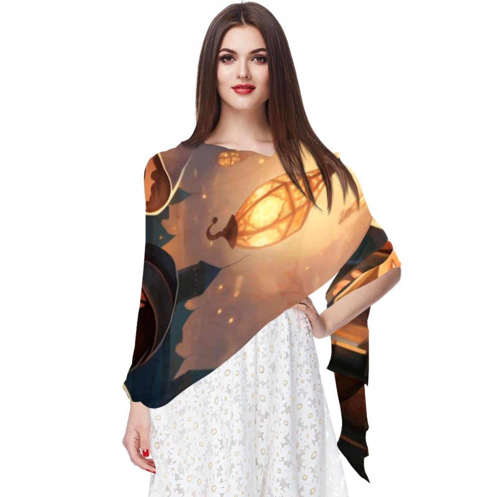 Eid Al Fitr Translucent Chiffon Yarn Silk Scarf - Light Breathable ...