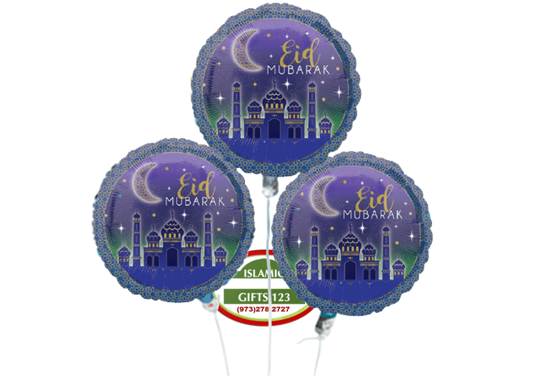 Eid Balloons Moon Eid Aluminum Foil Balloons(12) LOT Helium Balloons ...
