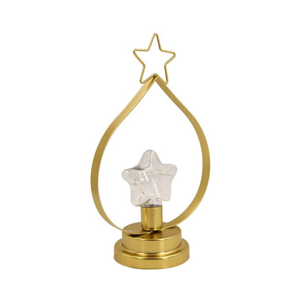 Eid Decors Table Lamp Battery Operated Crescents Lamp Half Light Metal ...