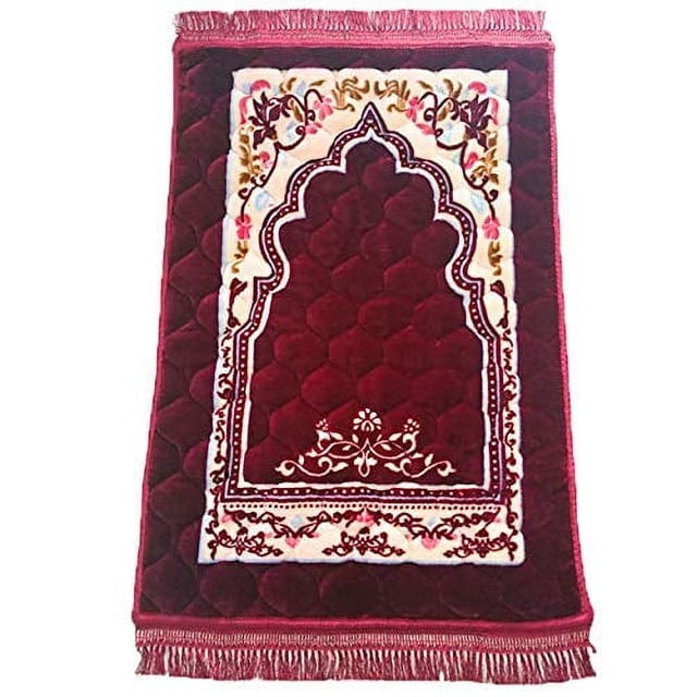 Eid Gift Muslim Prayer Rugs Islam Thick Cotton Fabric Printed Patterns ...