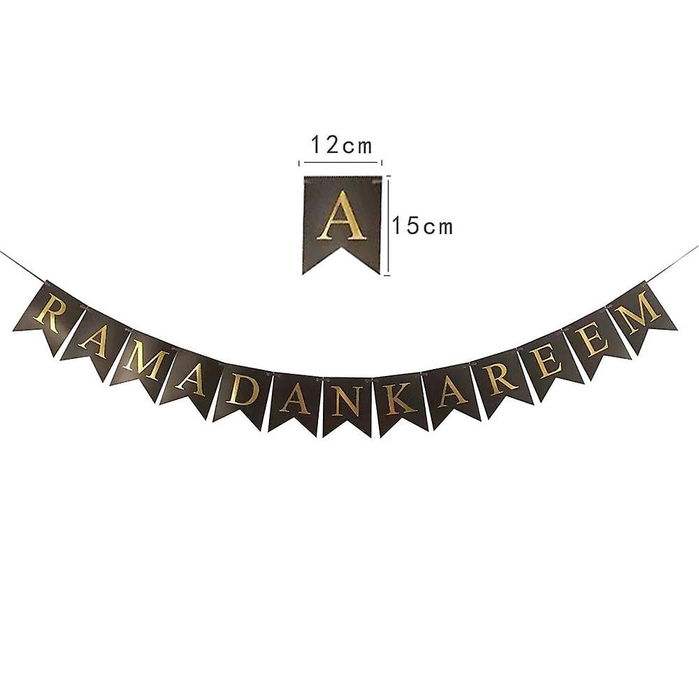 Eid Hajj Mubarak Banner Ramadan Hanging Bunting Garlands Islamic Party ...