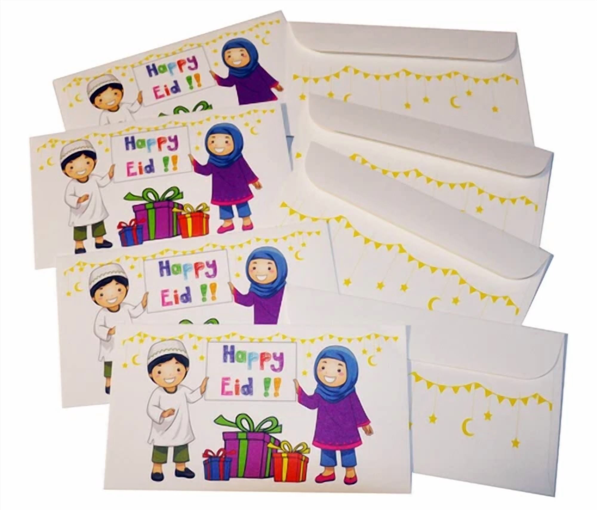 Eid Holiday Gift Money Envelopes Children Celebrate Design (8 Pack ...