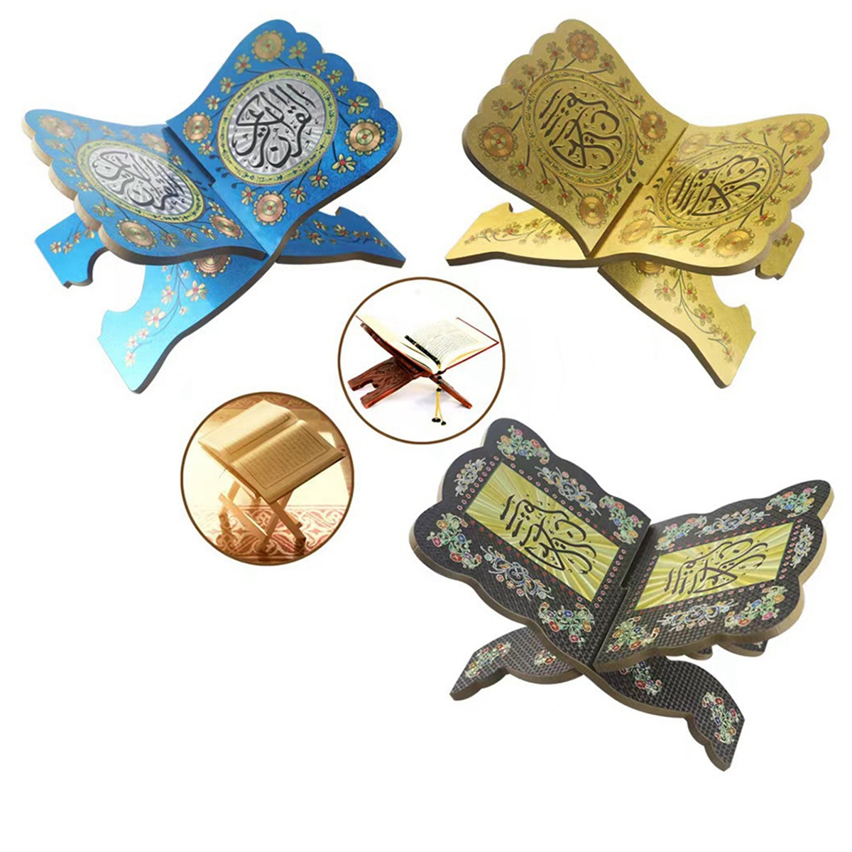 Eid Islamic Bookshelf Bible Stand Scripture Bible Bookshelf Display ...