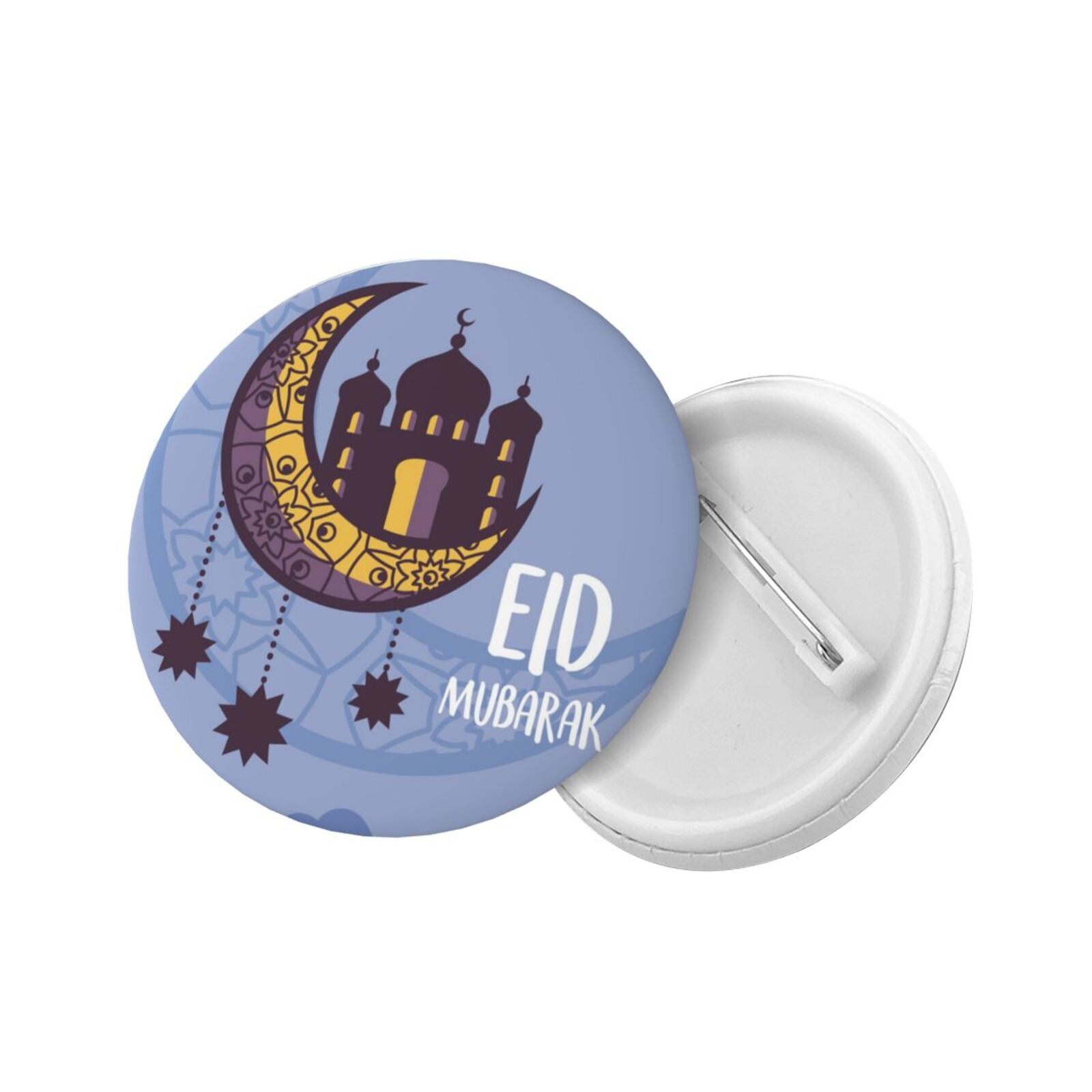 Eid Mubarak 2024 Pin Button Badge, Personalised Button Metal Badge ...