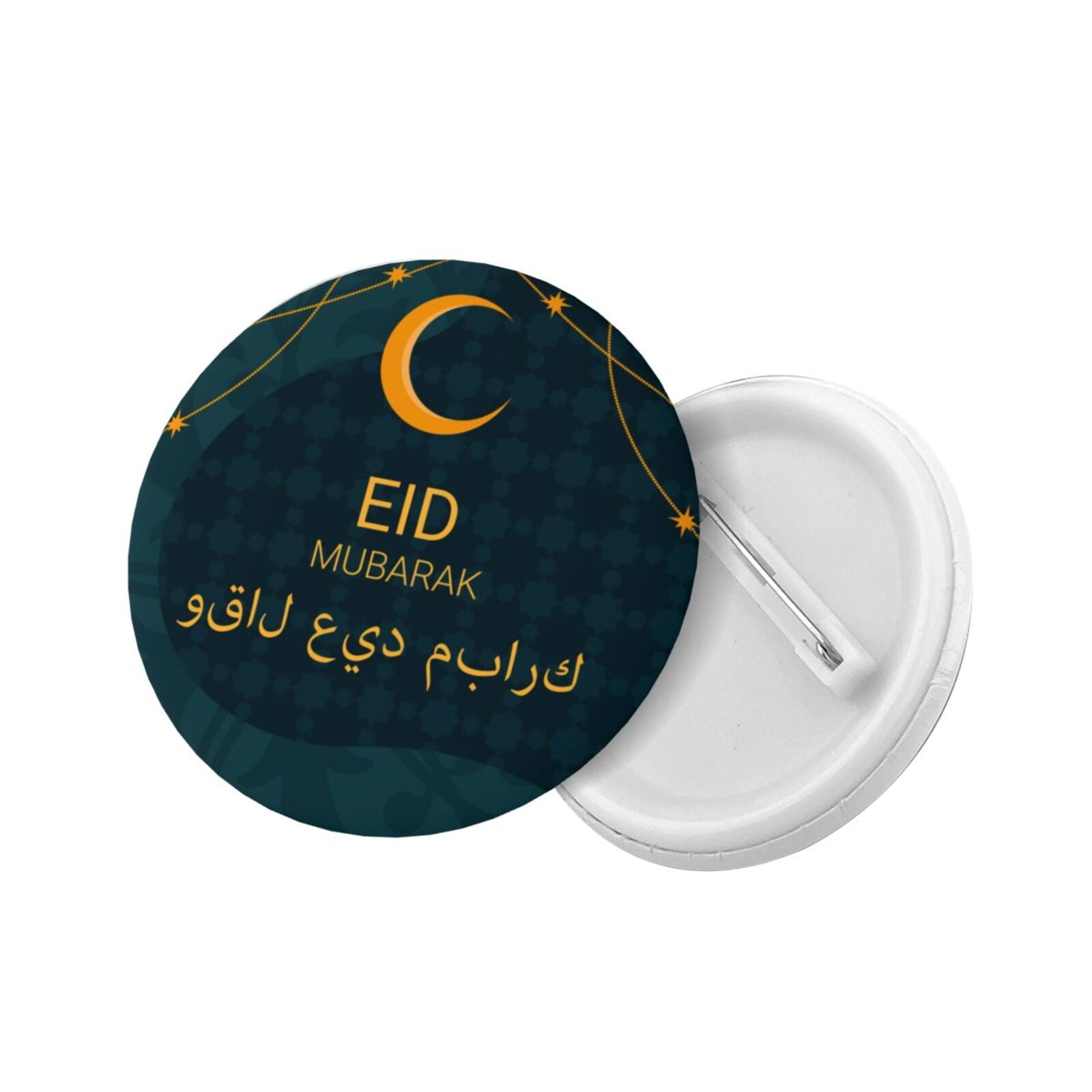 Eid Mubarak 2024 Pin Button Badge, Personalised Button Metal Badge ...