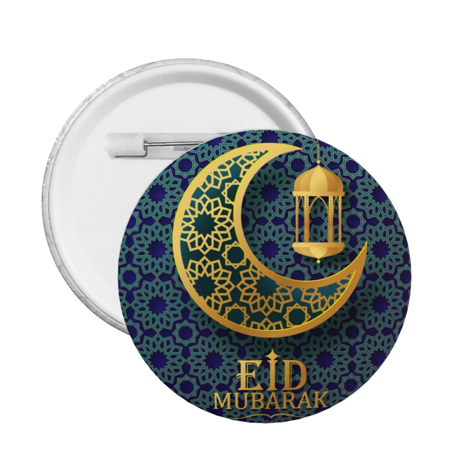 Eid Mubarak 2024 Pin Button Badge, Personalised Button Metal Badge ...