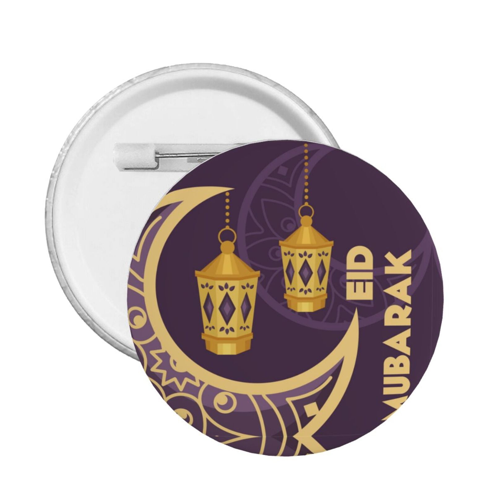 Eid Mubarak 2024 Pin Button Badge, Personalised Button Metal Badge ...