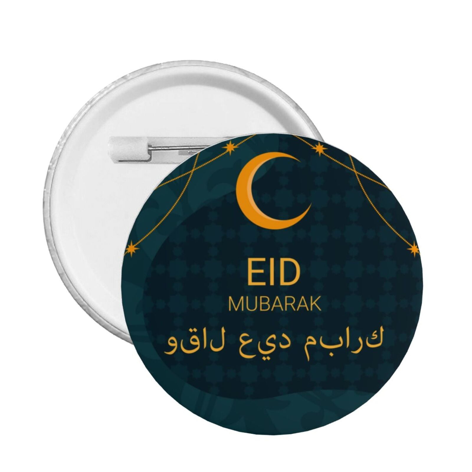 Eid Mubarak 2024 Pin Button Badge, Personalised Button Metal Badge ...