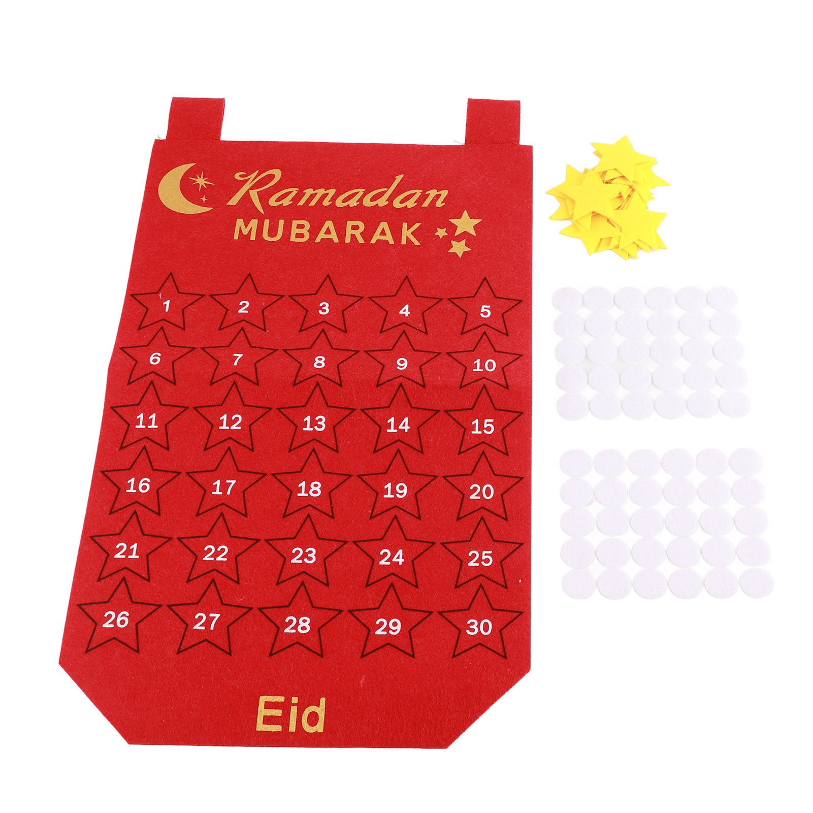 Eid Mubarak Advent Calendar Hanging Fabric Countdown Date Display ...