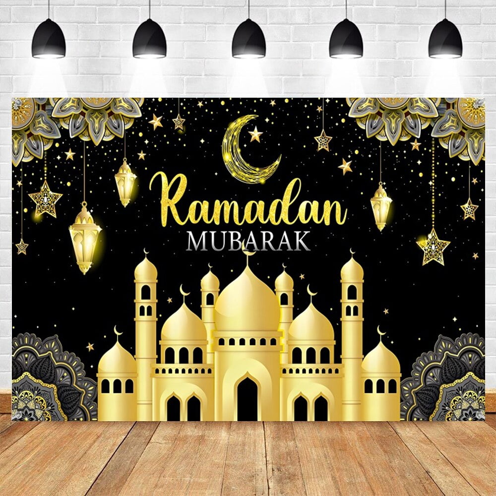 Eid Mubarak Backdrop For Photography Eid Al-Adha Islamic Ramadan Kareem ...
