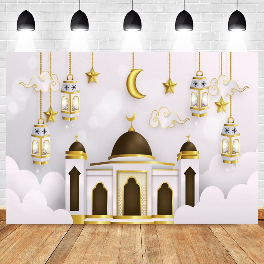 Eid Mubarak Backdrop For Photography Eid Al-Adha Islamic Ramadan Kareem ...