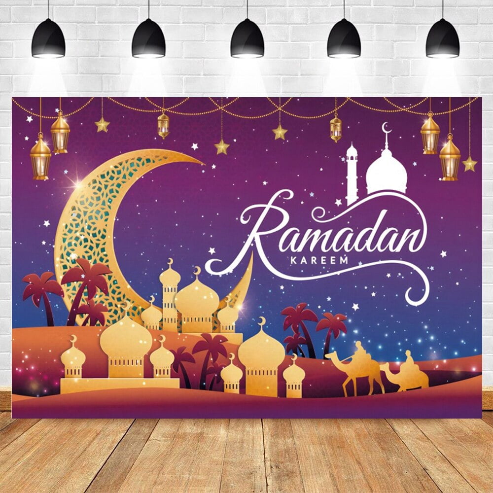 Eid Mubarak Backdrop For Photography Eid Al-Adha Islamic Ramadan Kareem ...