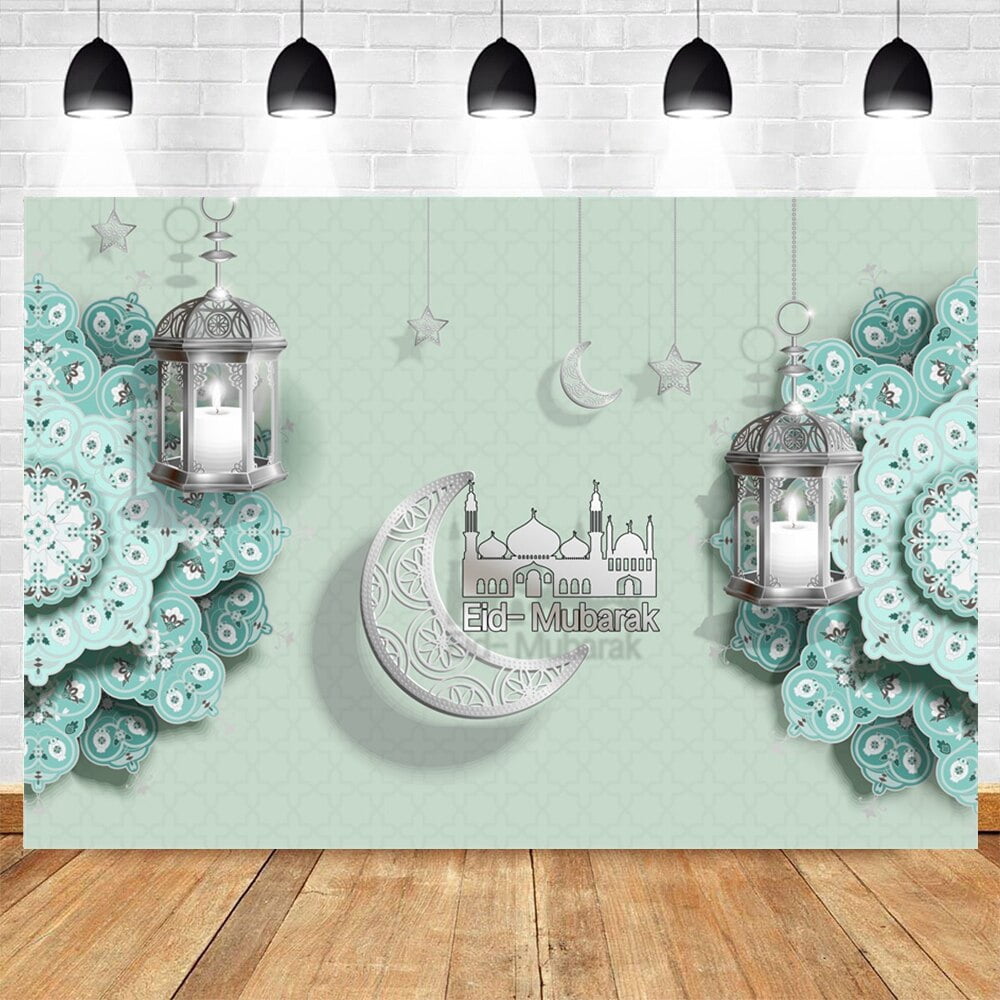 Eid Mubarak Backdrop For Photography Eid Al-Adha Islamic Ramadan Kareem ...