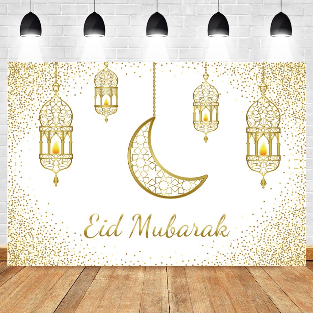 Eid Mubarak Backdrop for Photography EID Al Adha Moon Lamp Muslim ...