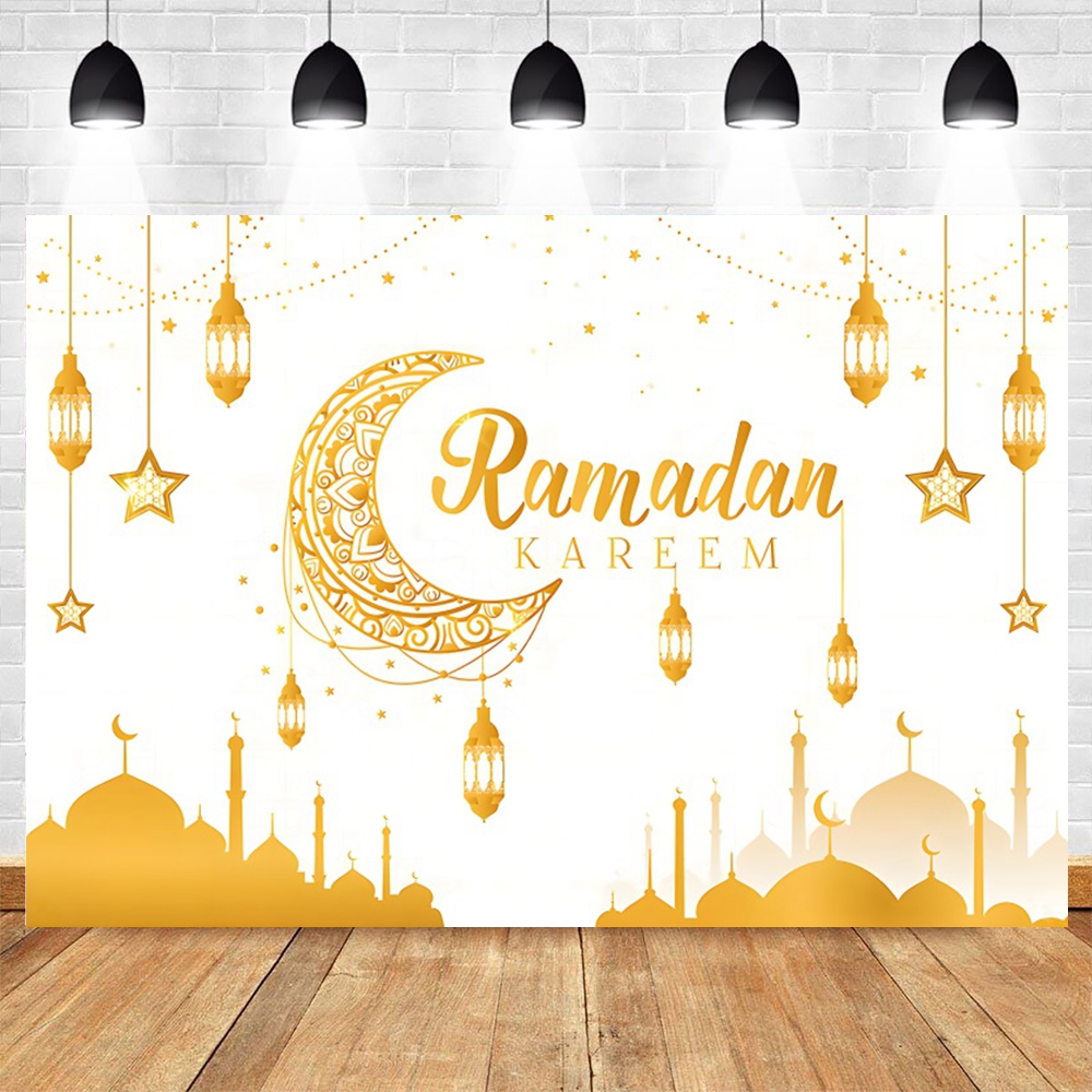 Eid Mubarak Backdrop for Photography EID Al Adha Moon Lamp Muslim ...