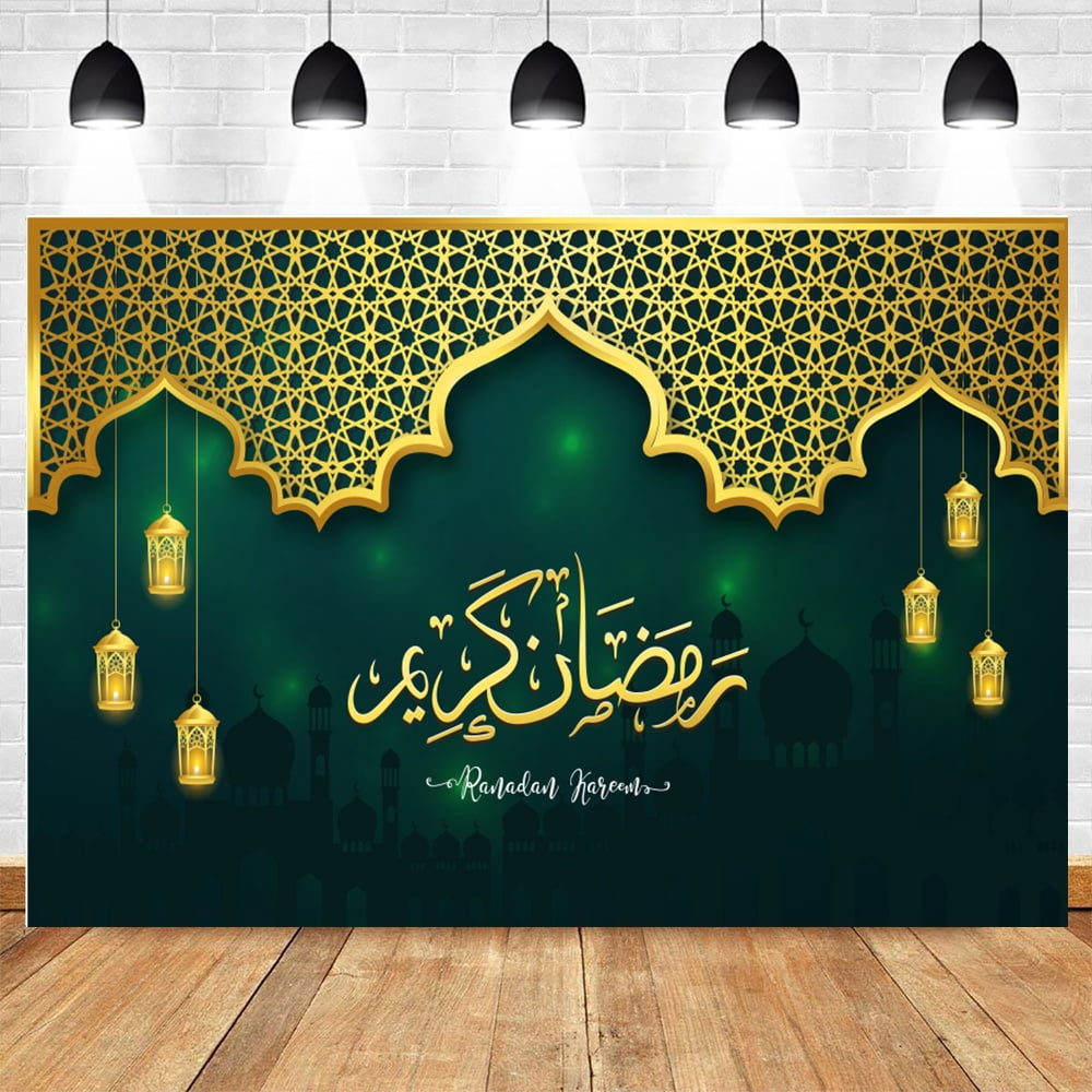Eid Mubarak Backdrop for Photography EID Al Adha Moon Lamp Muslim ...