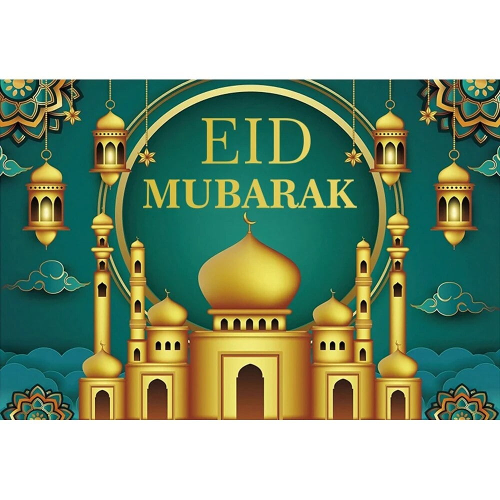 Eid Mubarak EID Al Adha Backdrop Ramadan Kareem Islamic Mosque Lamp ...