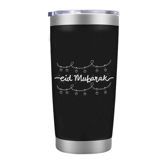 Eid Mubarak Festival Elements Coffee Mug, Washable Stainless Steel ...