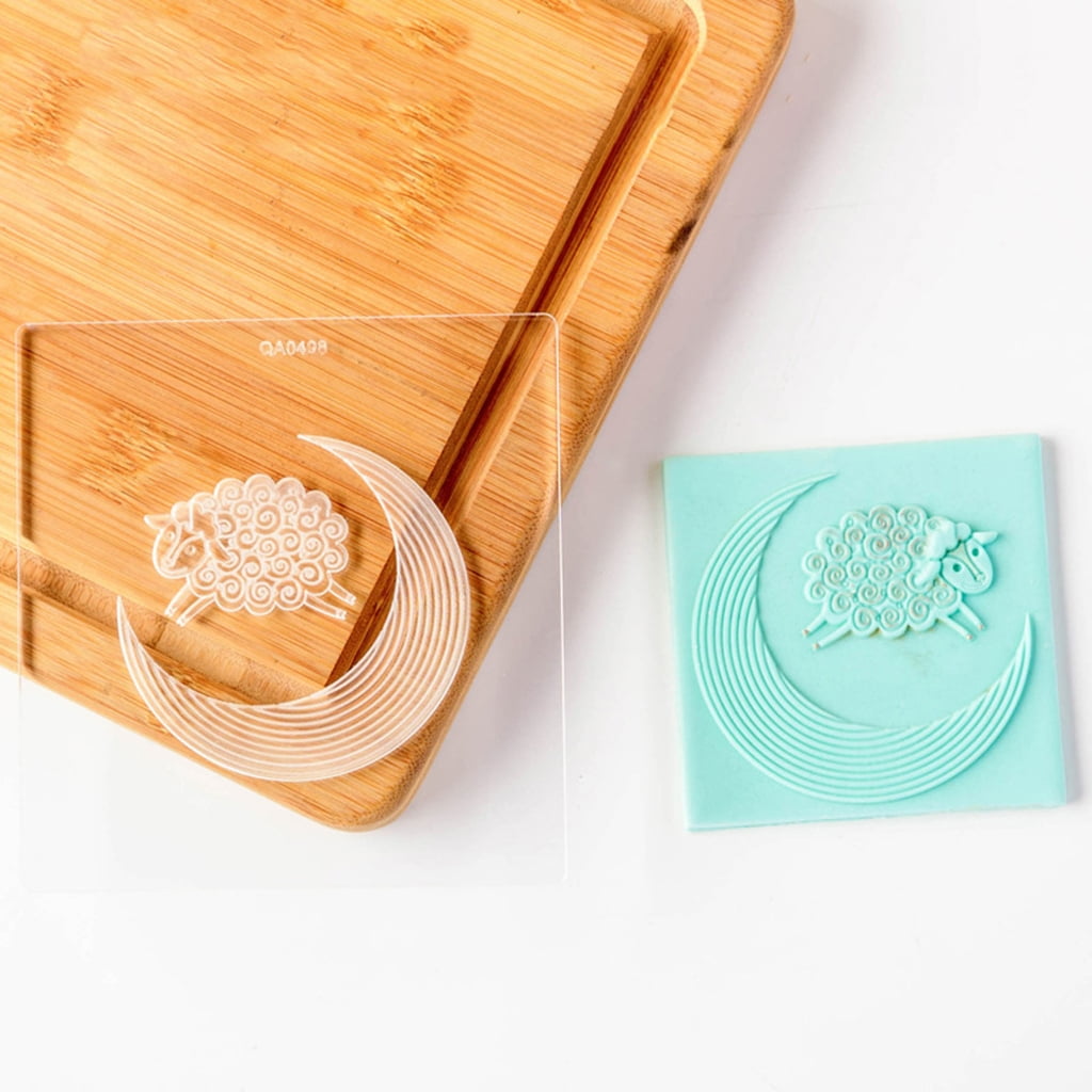 Eid Mubarak Fondant Cookie Stamp Plastic Biscuit Mold Dessert Cake ...