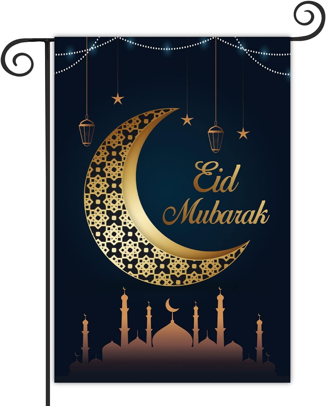 Eid Mubarak Garden Flag,Muslim Ramadan Party Porch Yard Outdoor ...