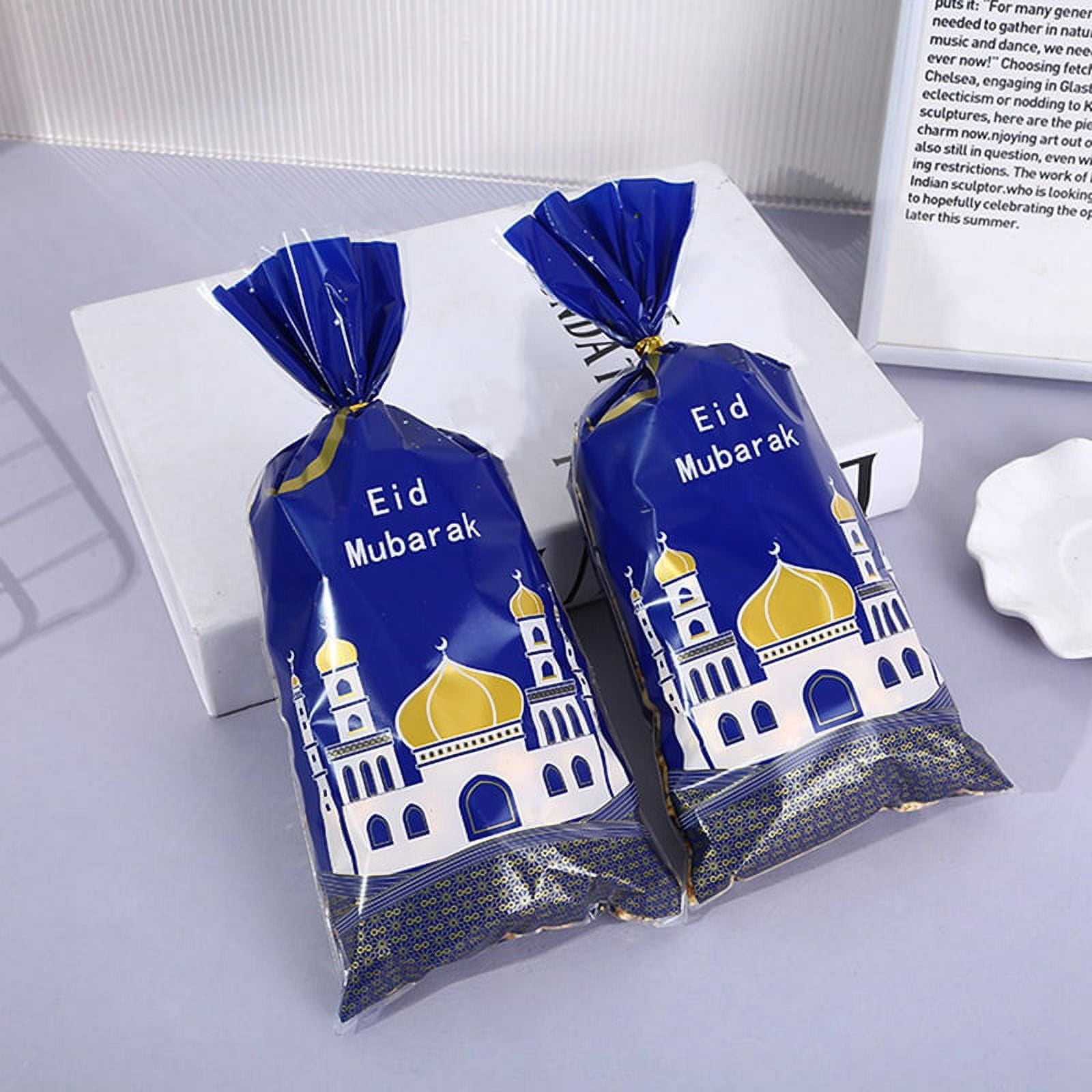 Eid Mubarak Gift Bags Plastic Cookie Candy Bag Ramadan Islamic Muslim ...