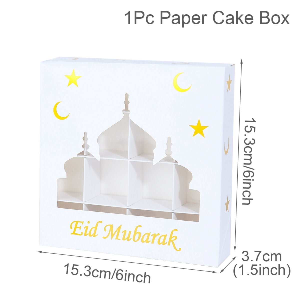 Eid Mubarak Gift Box Cake Candy Box Ramadan Decoration for Home 2025 ...
