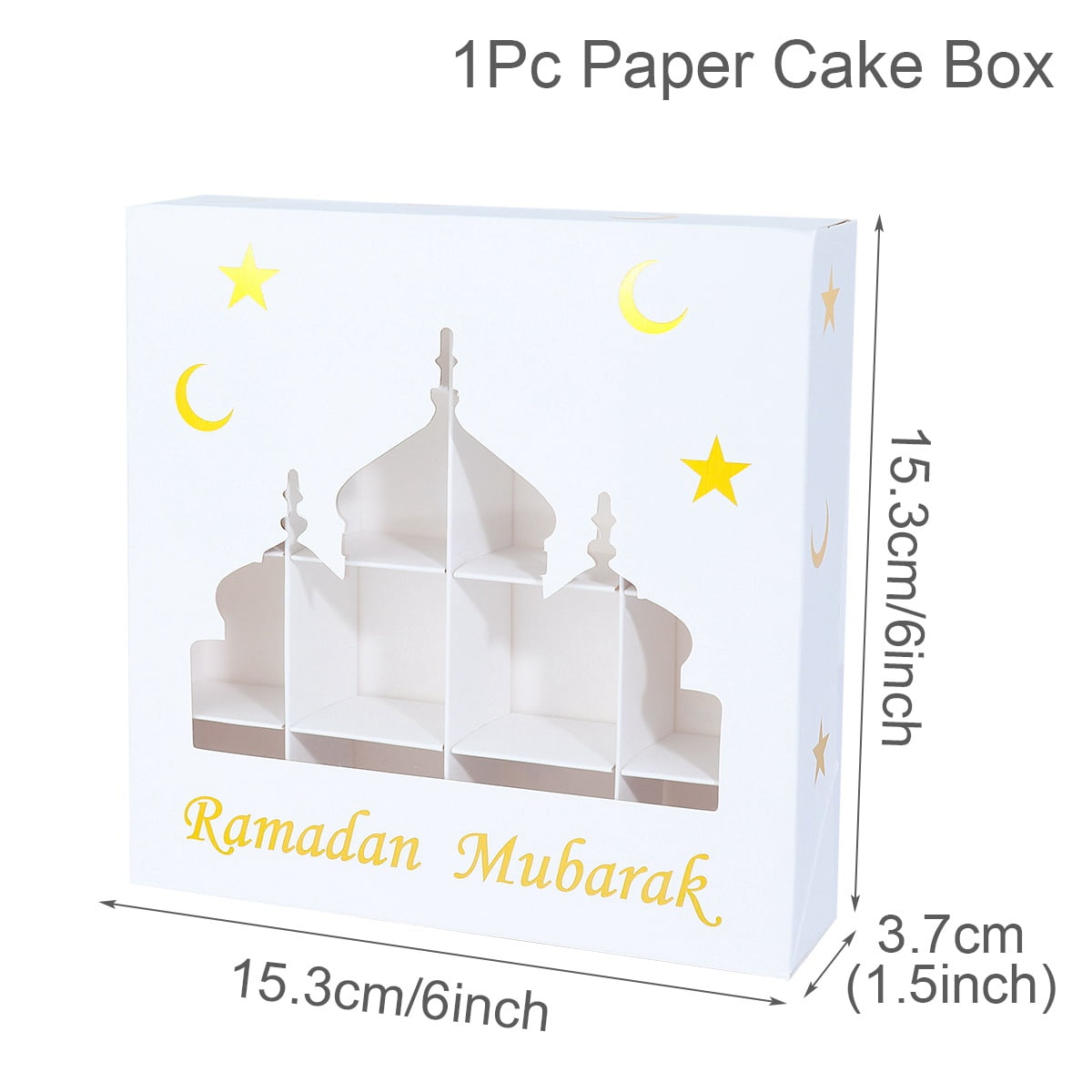Eid Mubarak Gift Box Cake Candy Box Ramadan Decoration for Home 2025 ...