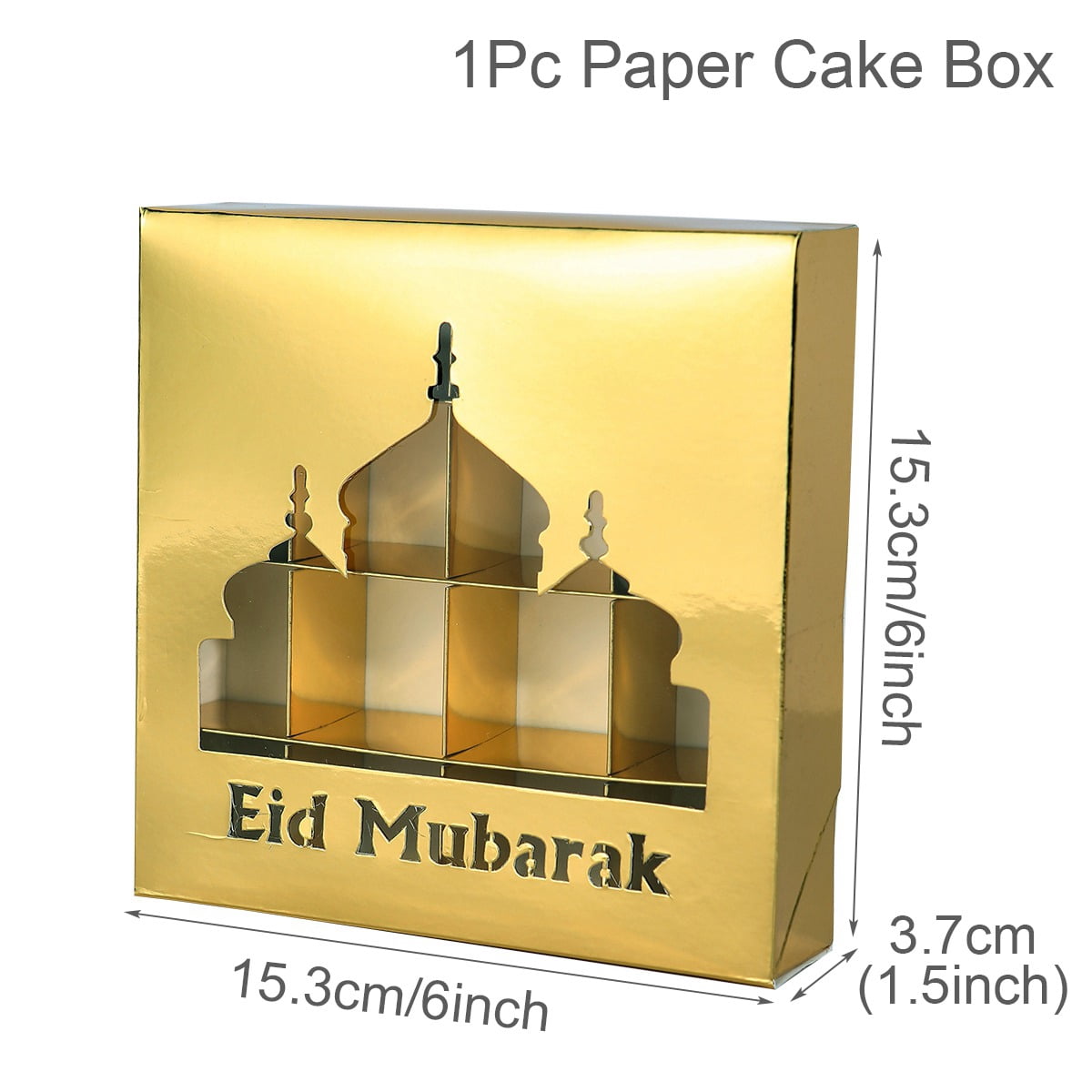 Eid Mubarak Gift Box Cake Candy Box Ramadan Decoration for Home 2025 ...