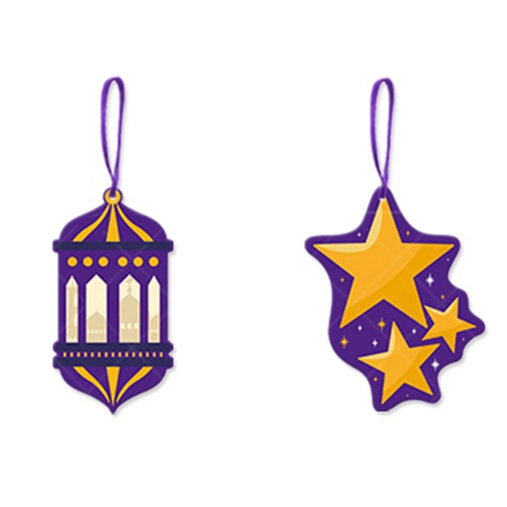 Eid Mubarak Hanging Decorations Crafts Ramadan Mubarak Wall Ornaments ...