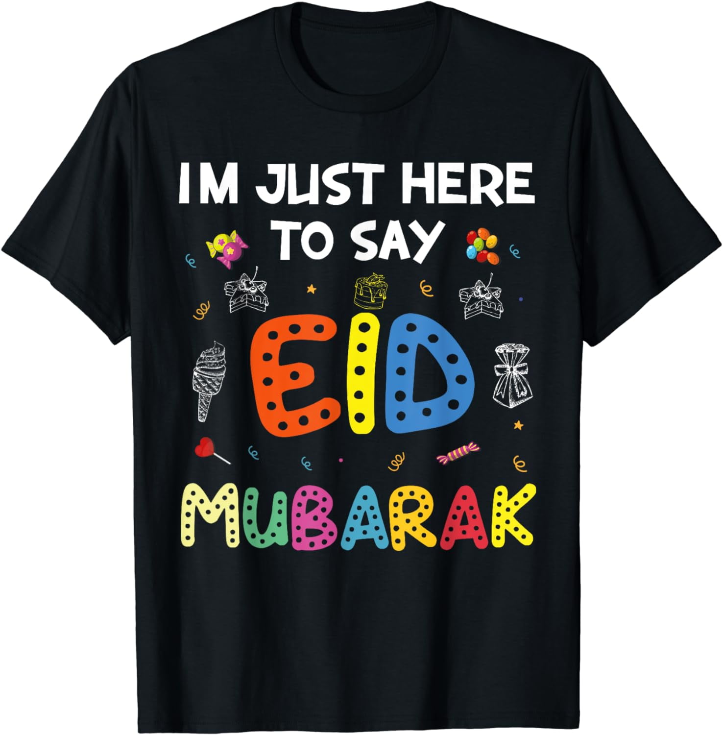 Eid Mubarak Kids For Muslim Kids Eid al Fitr Eid al Adha T-Shirt ...