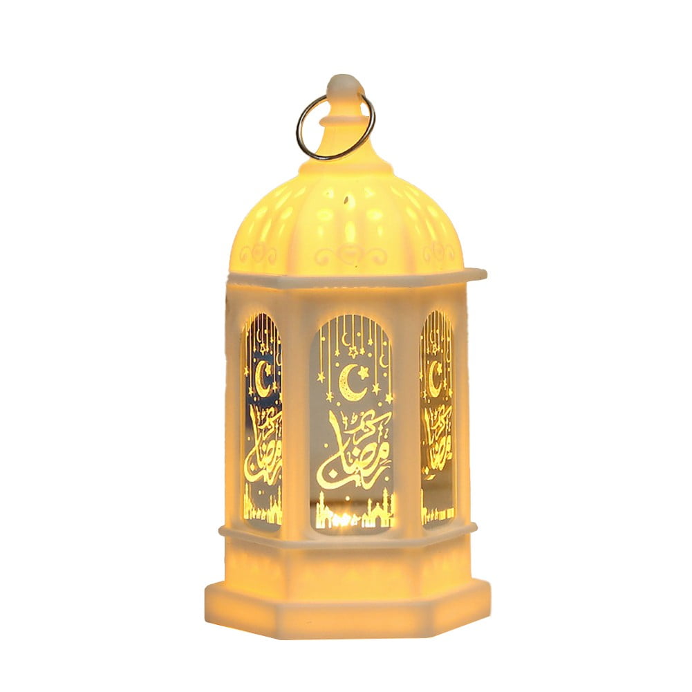 Eid Mubarak Led Lantern Ornaments Muslim Ramadan Lantern Nightlight ...