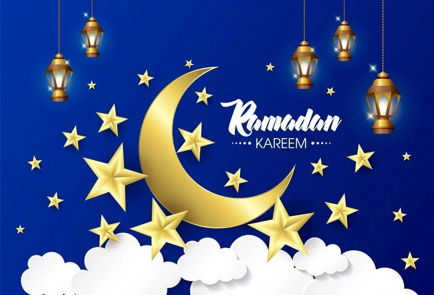 Eid Mubarak Mosque Dreamy Magic Lamp Moon Scene Child Portrait ...