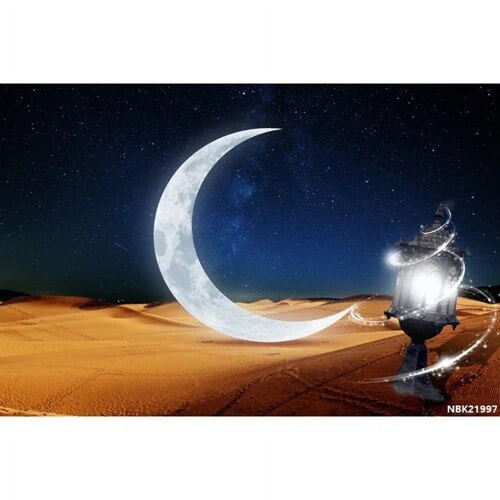 Eid Mubarak Mosque Dreamy Magic Lamp Moon Scene Child Portrait ...