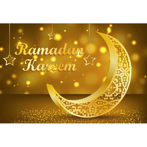 Eid Mubarak Mosque Ramadan Kareem lantern Scene Portrait Photographic ...