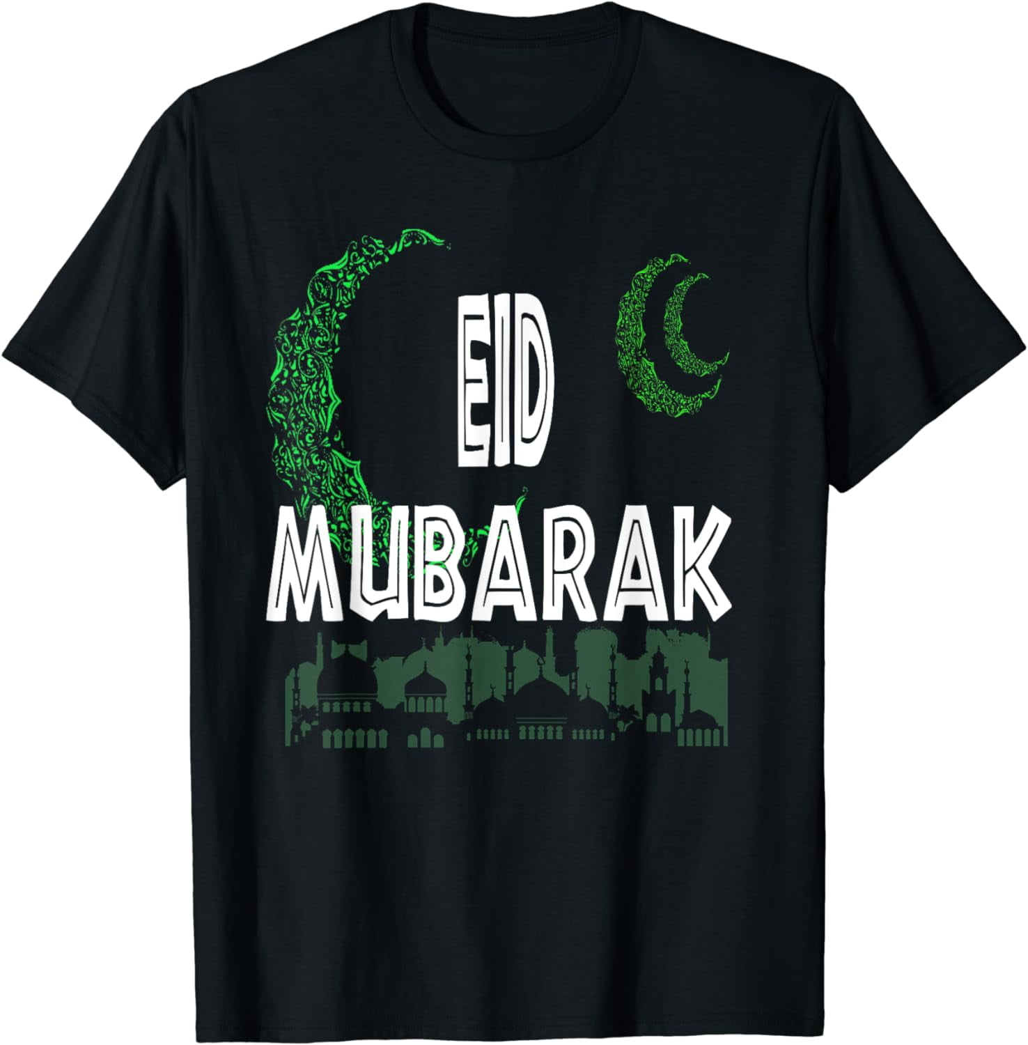 Eid Mubarak Muslims Tee Adha And Iftar T-Shirt - Walmart.com