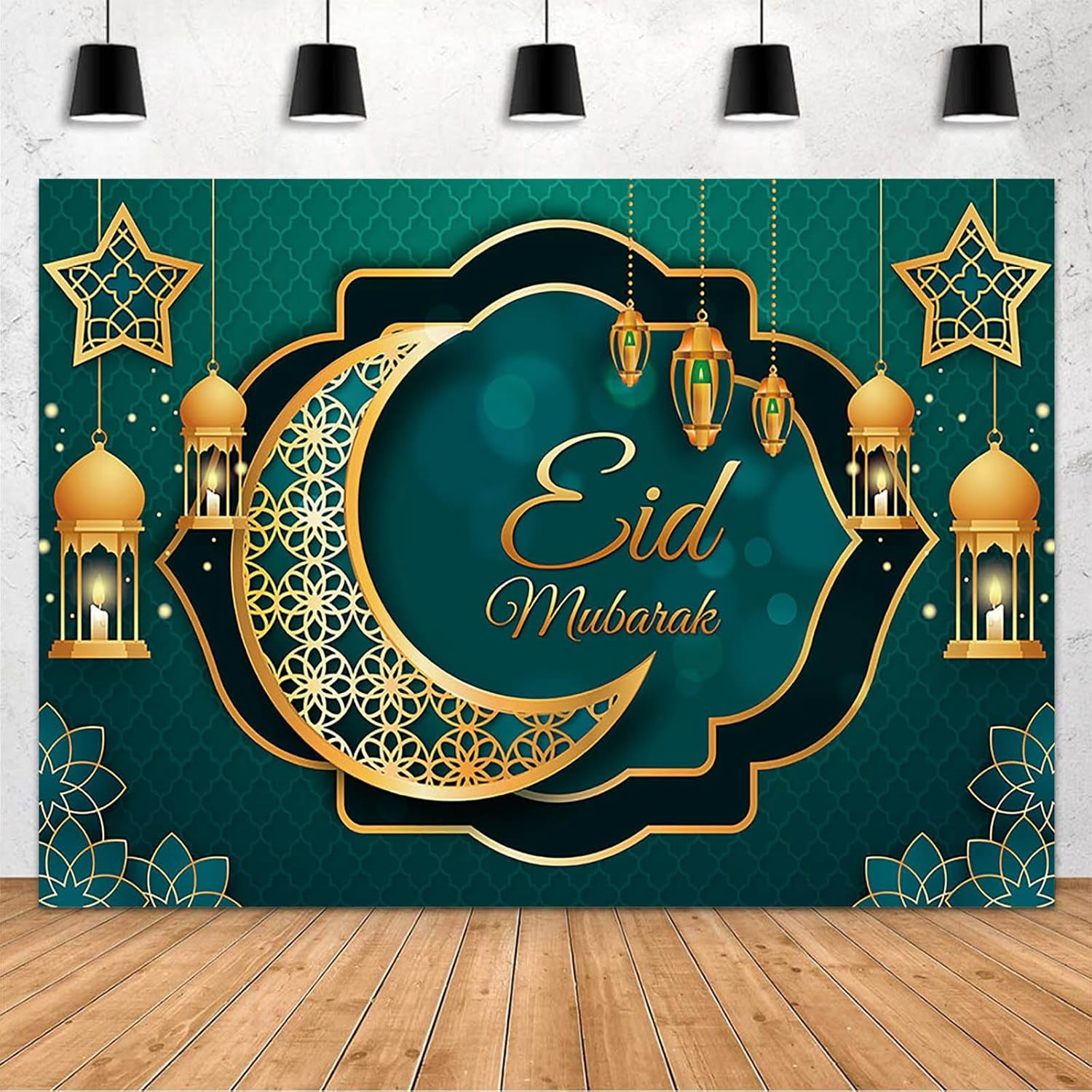 Eid Mubarak Party Backdrop Ramadan Mubarak Background Decoration Eid ...