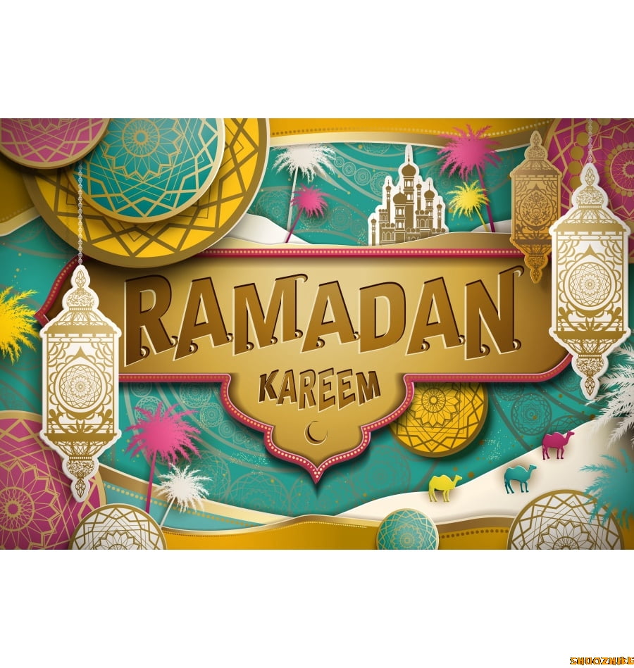 Eid Mubarak Photography Backdrop Eid Muslim Ramadan Kareem Middle East ...