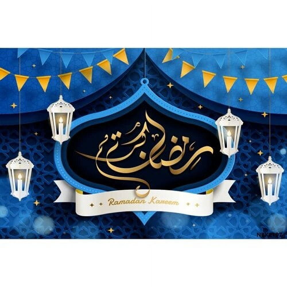 Eid Mubarak Photography Backdrops Light Lantern Mosque Lights Islam ...