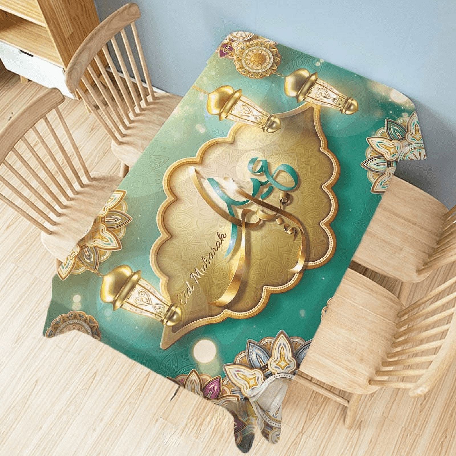 Eid Mubarak Restaurant ration Tablecloth Ramadan ration Tapestry Flower ...