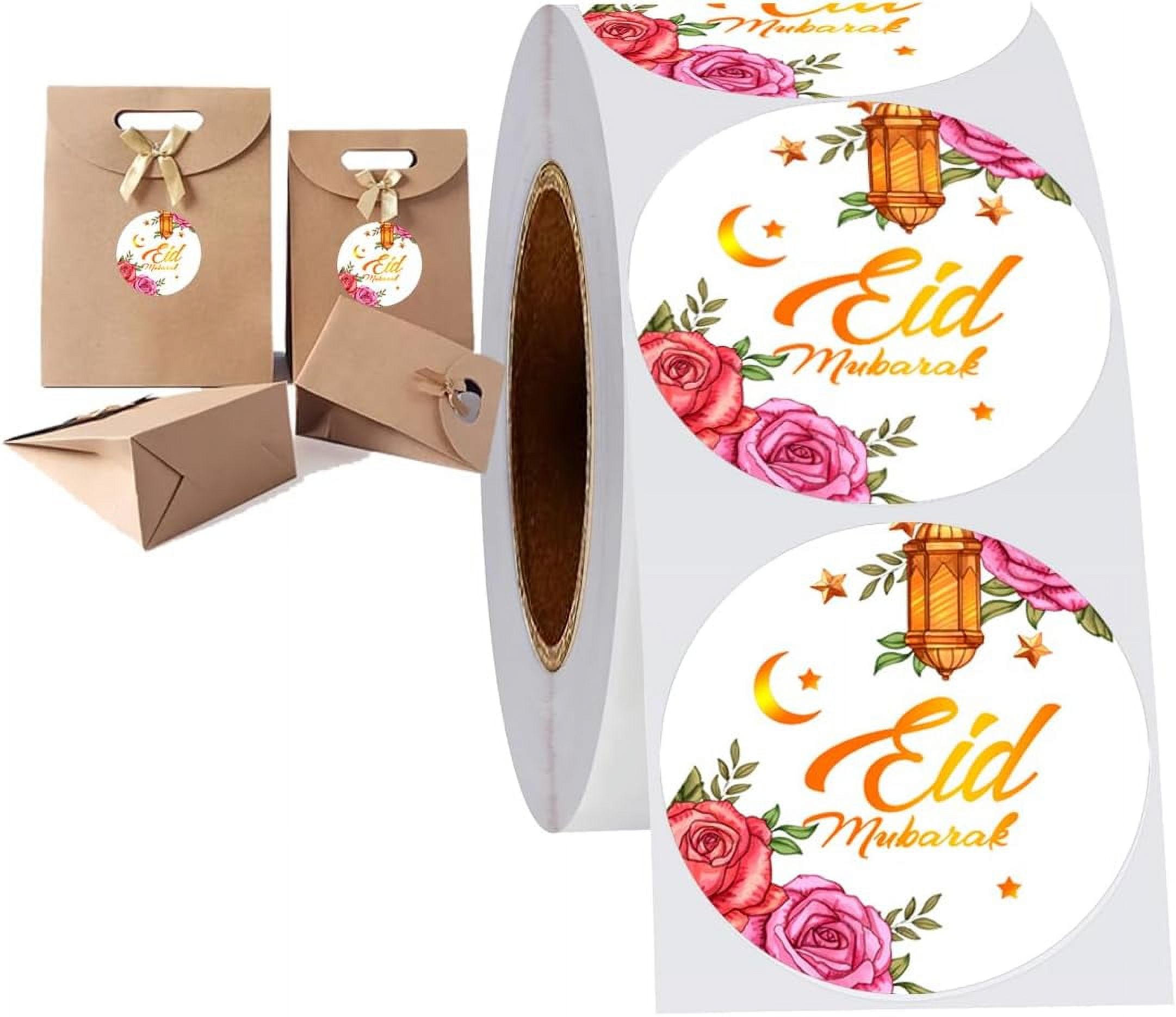Eid Mubarak Stickers 1.5 inch Ramadan Kareem Labels Ramadan Party ...