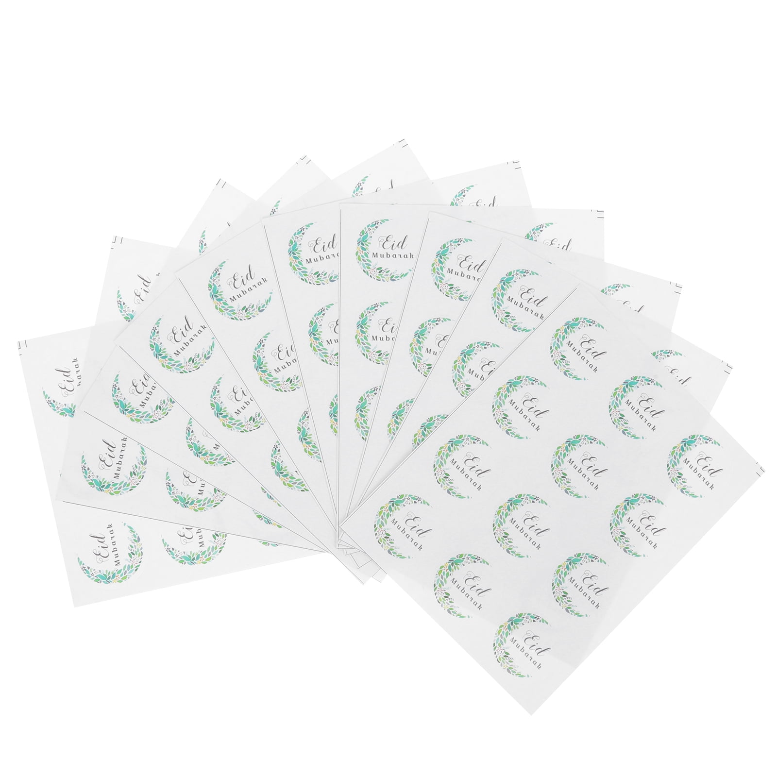 Eid Mubarak Stickers Muslim Sticker: 20 Sheets Islamic Ramadan Label ...
