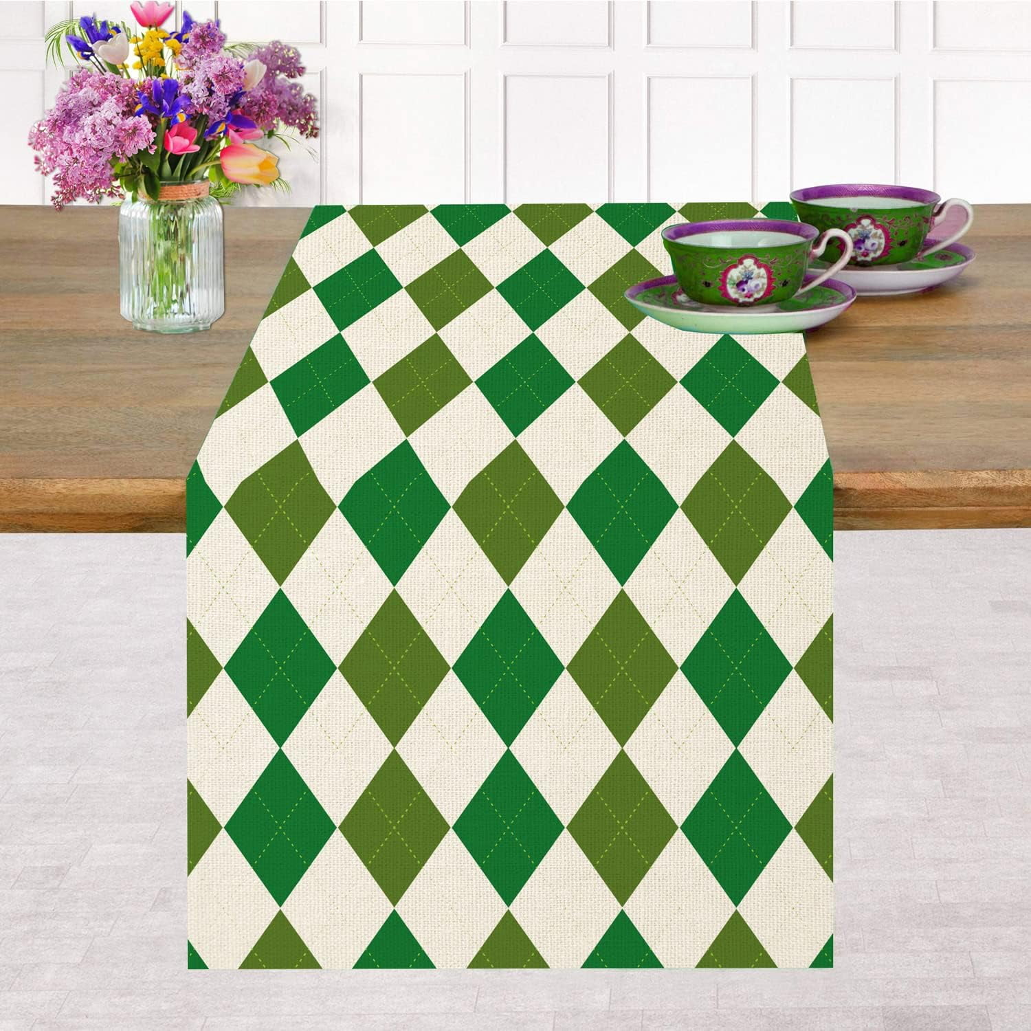 Eid Mubarak Table Runner Islamic Eid Festival Celebration Table Home ...